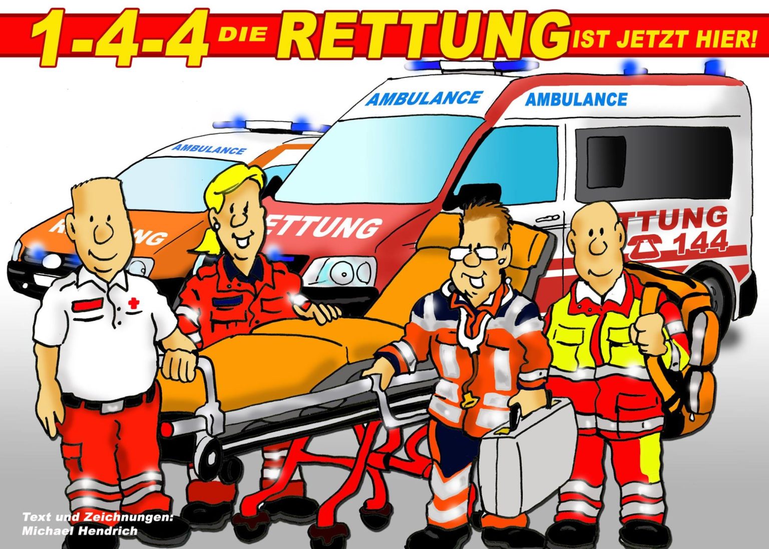 144 – Die Rettung ist jetzt hier! – Rettungs-Kinderbilderbuch - ASB ...